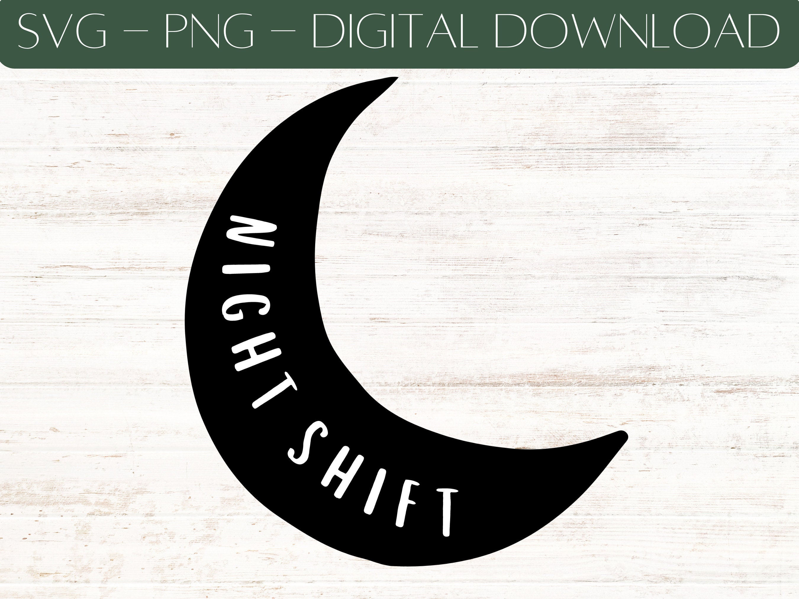 Night Shift Nurse Healthcare Worker SVG PNG Cut File Vector for Cricut ...