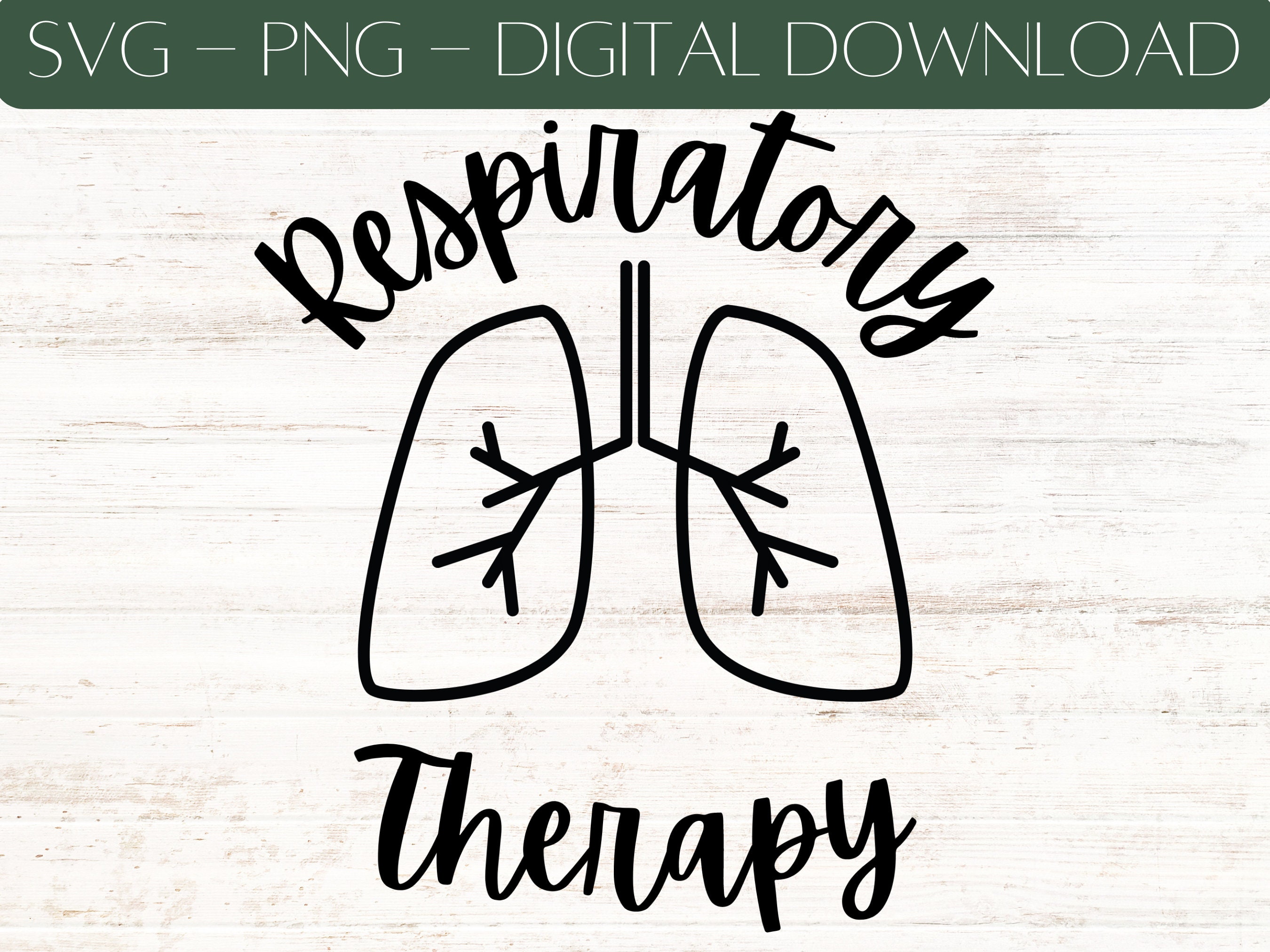 Respiratory Therapy Lungs SVG PNG Cut File Vector for Cricut, Clip Art ...