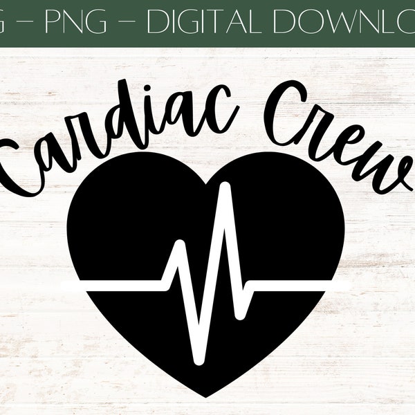 Cardiology Crew Svg - Etsy
