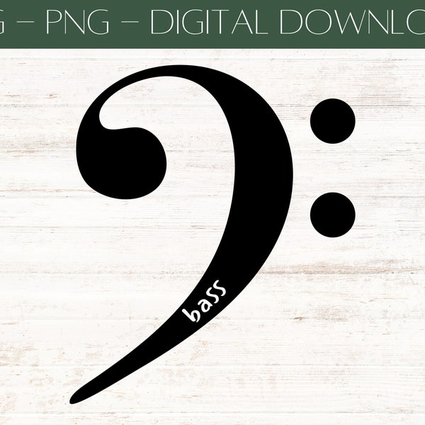 Bass Clef Svg - Etsy