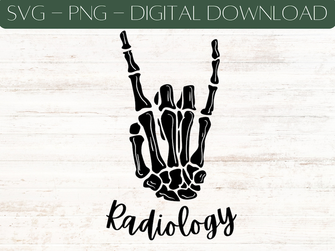 Rock On! Radiology Rad Tech SVG PNG Cut File Vector for Cricut and Clip ...