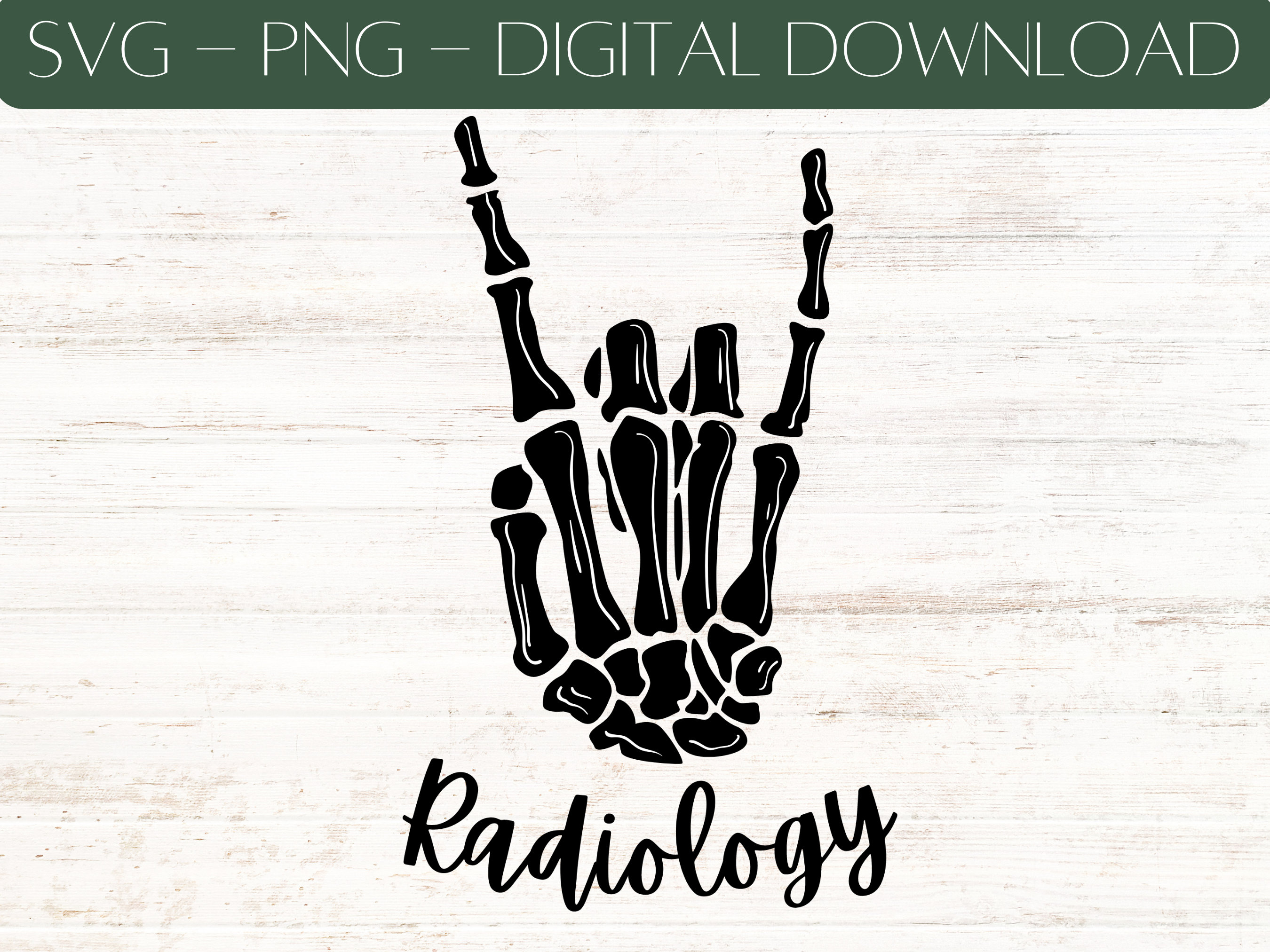 Rock On Radiology Rad Tech SVG PNG Cut File Vector for Cricut and Clip ...