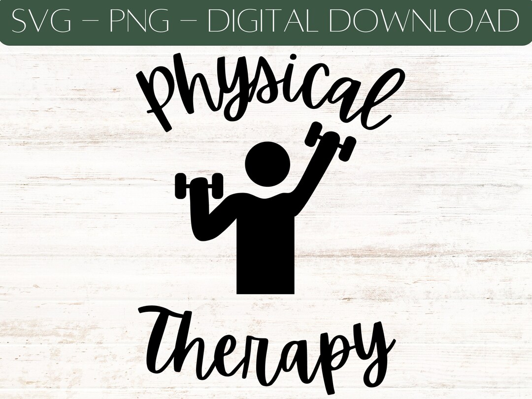Physical Therapist Calligraphy SVG PNG Cut File Vector for Cricut, Clip ...