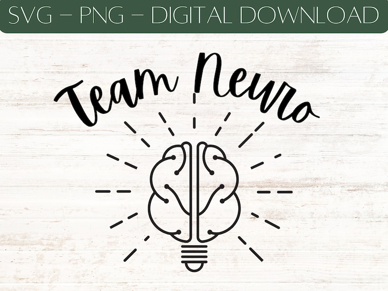 Neuro Unit Nurse Neurology Calligraphy Brain SVG PNG Cut File Vector ...