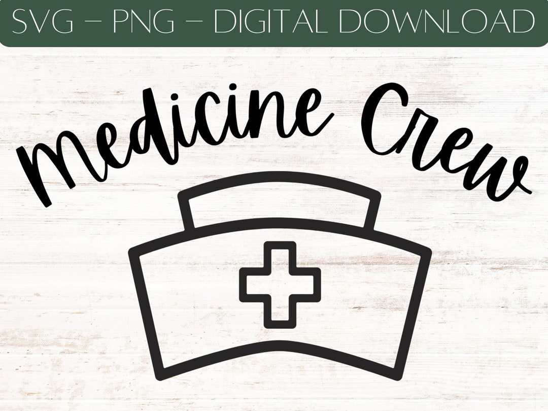 Nurse Medicine Ward Calligraphy SVG PNG Cut File Vector for Cricut ...