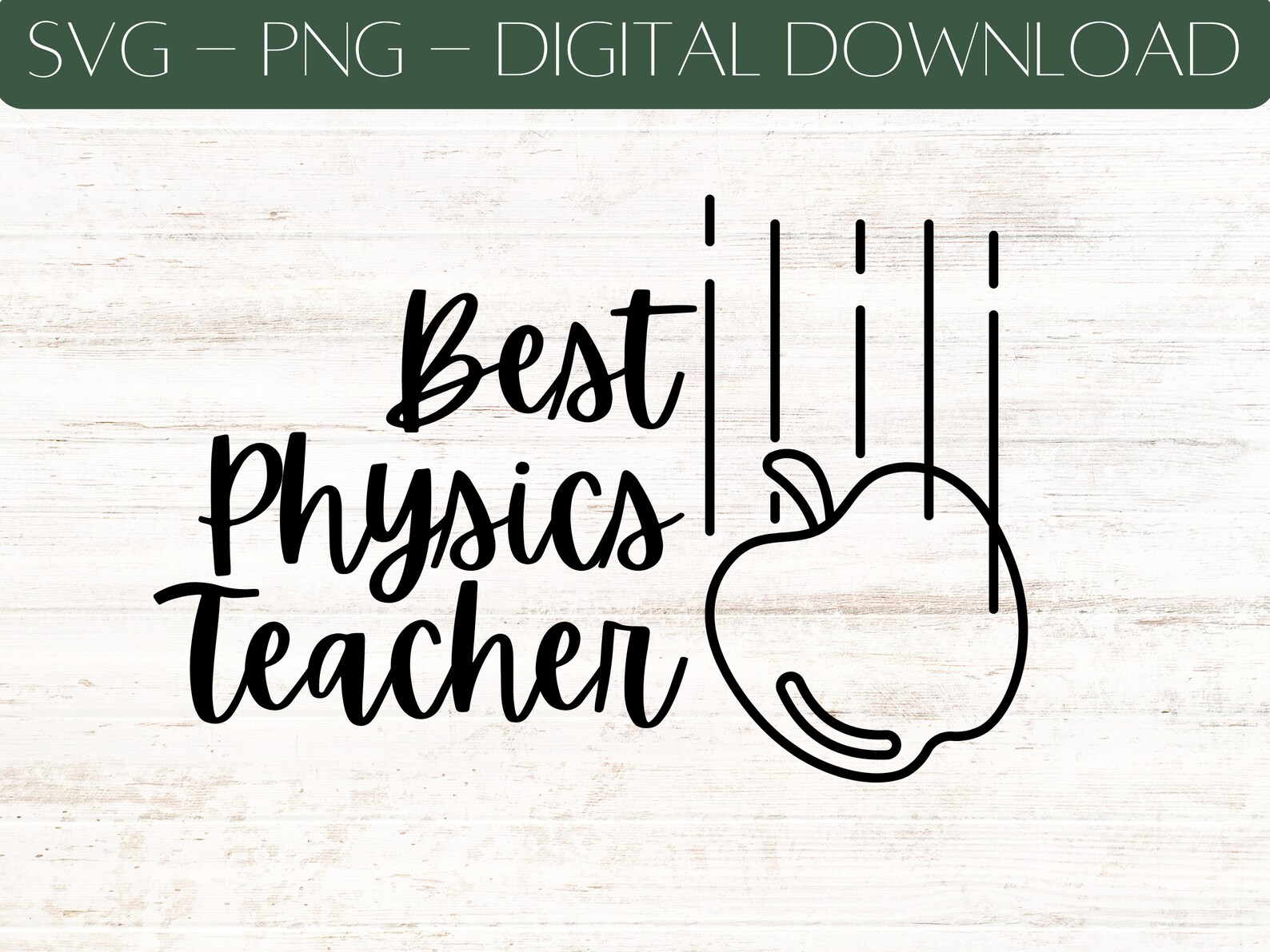 Best Physics Teacher Calligraphy SVG PNG Cut File Vector for Cricut, Clip Art, and Gifts - Etsy