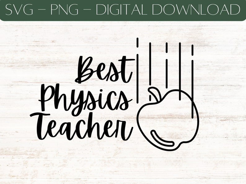 Best Physics Teacher Calligraphy SVG PNG Cut File Vector for - Etsy