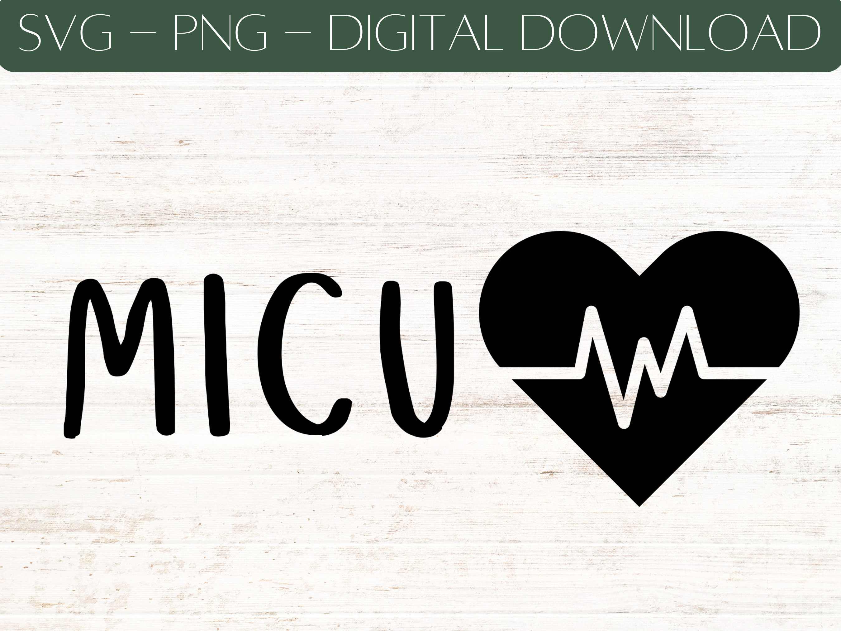 MICU Nursing Healthcare SVG PNG Cut File Vector for Cricut, Clip Art, and Gifts - Etsy