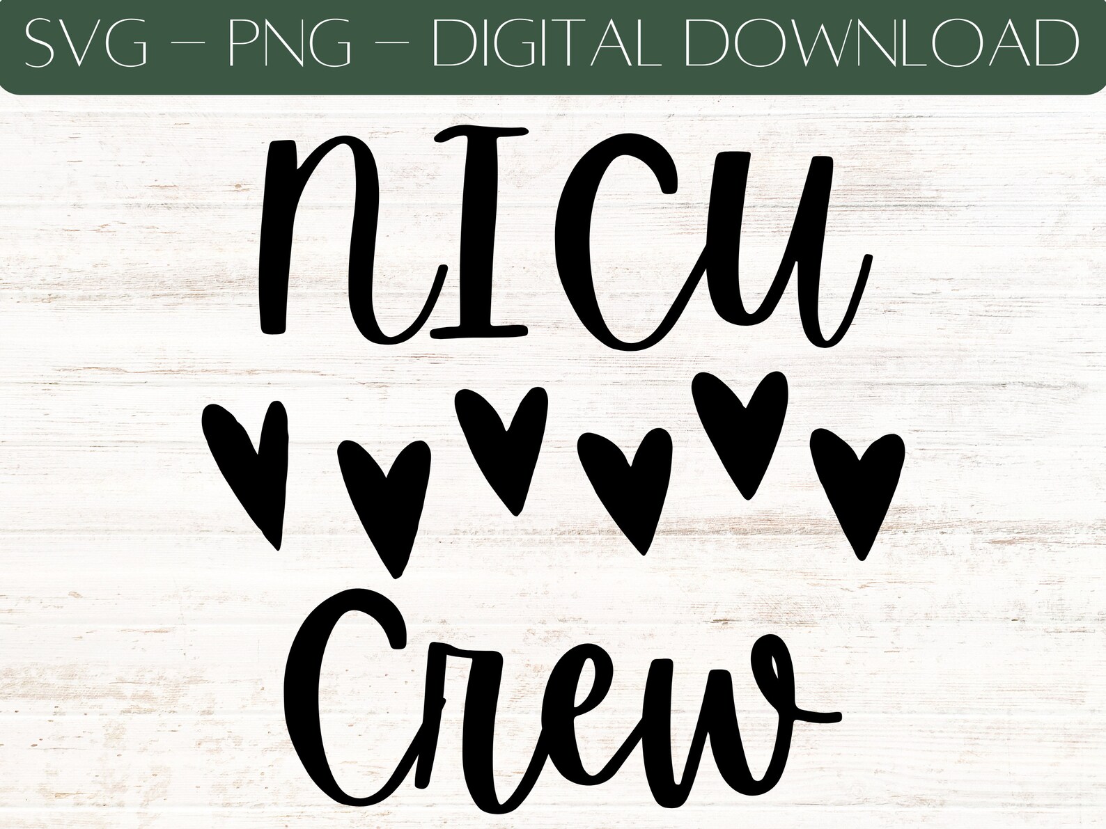 NICU Crew Cute Nursing NICU Baby Svg Png Cut File Vector for Cricut ...