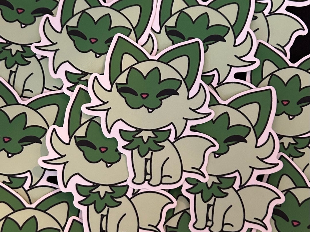 Sprigatito Vinyl Sticker Gen 9 Paldea Starter - Etsy