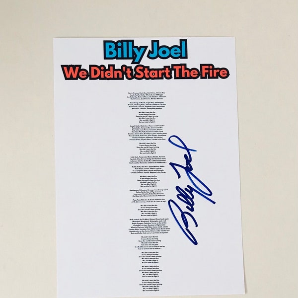 Billy Joel - Etsy