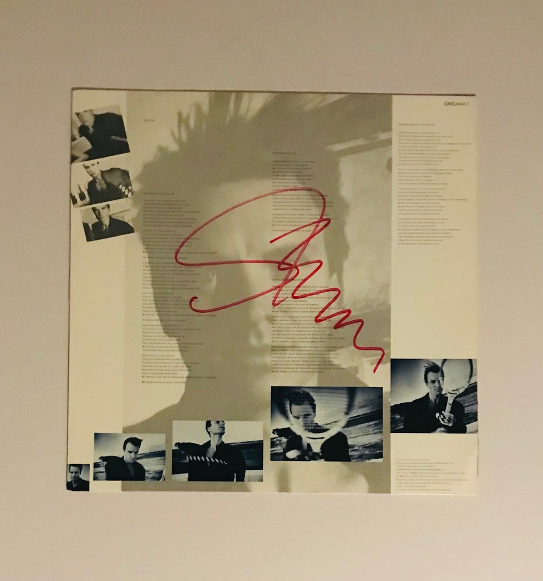 Sting Autograph on LP Inner Sleeve Inc COA - Etsy