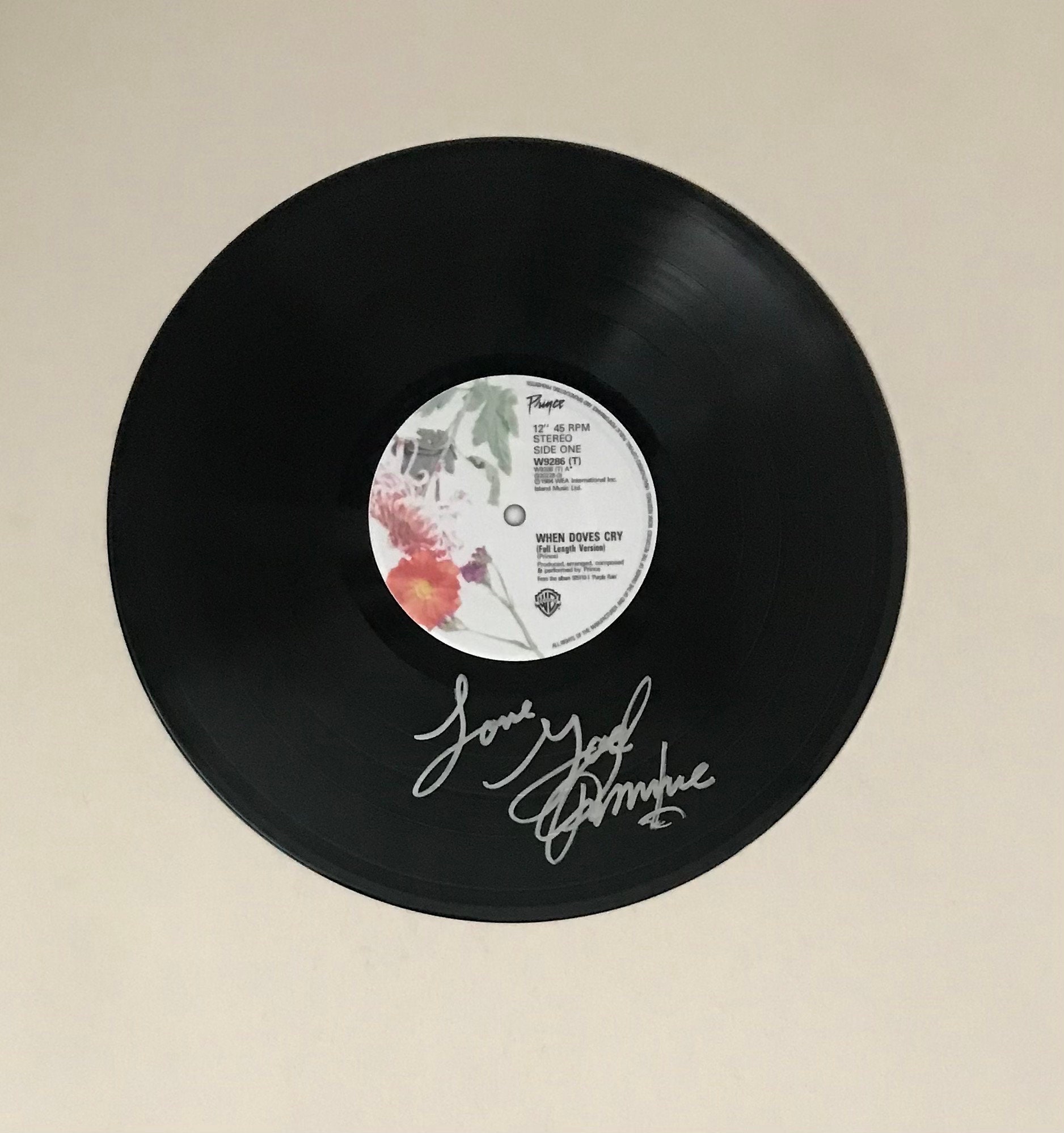 Prince Autographed LP Vinyl Display Record - Etsy