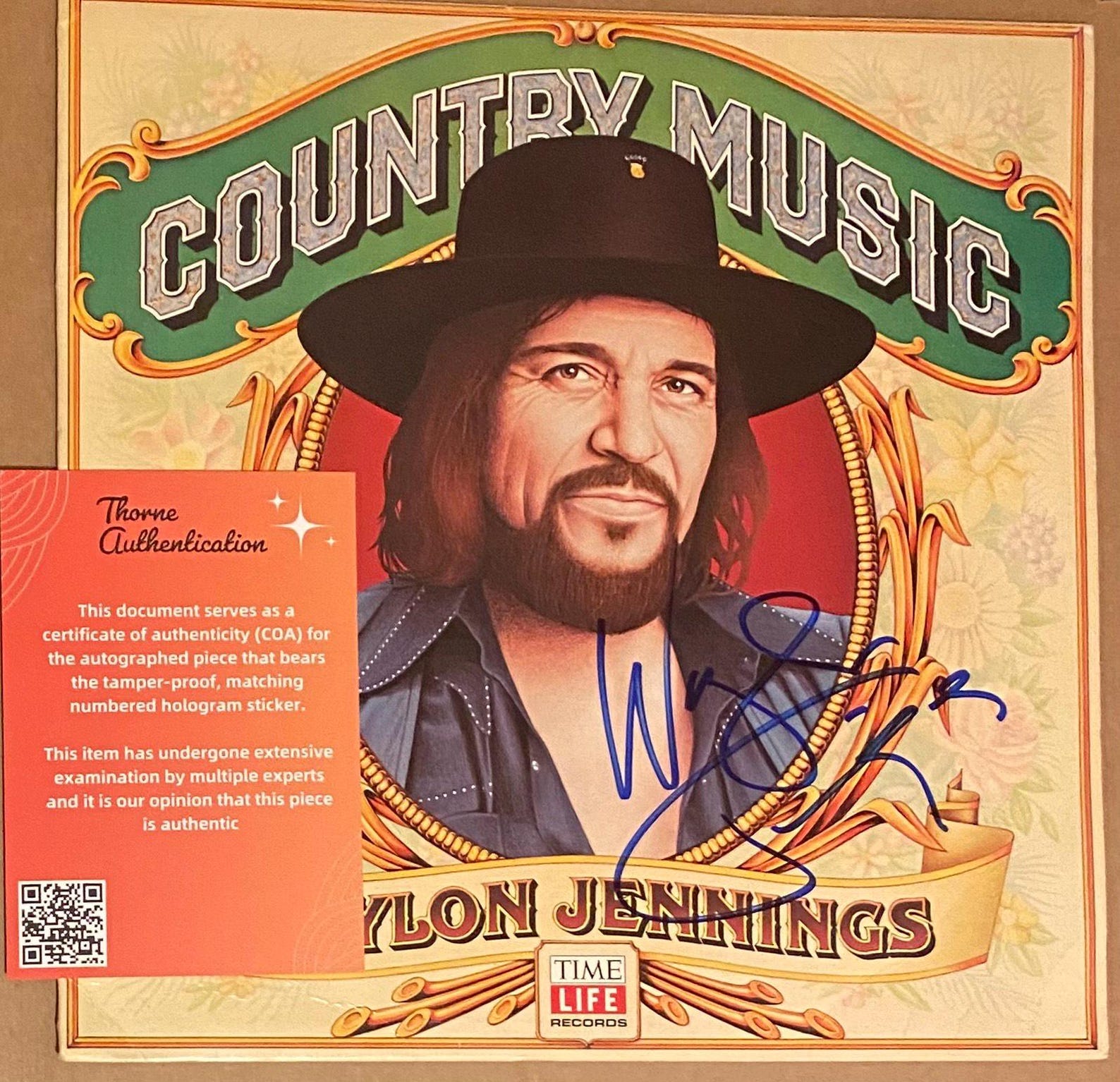 Waylon Jennings Autograph on Original LP Cover Inc COA - Etsy
