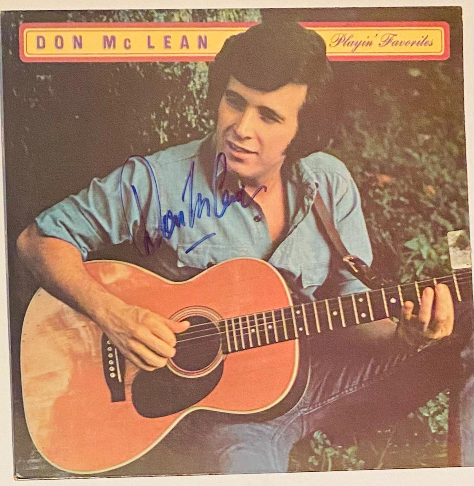Don Mclean Autograph on LP Cover - Etsy