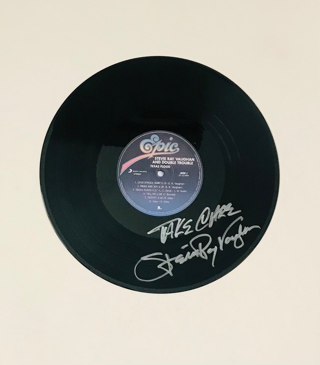 Stevie Ray Vaughan Autographed LP Vinyl Display Record - Etsy