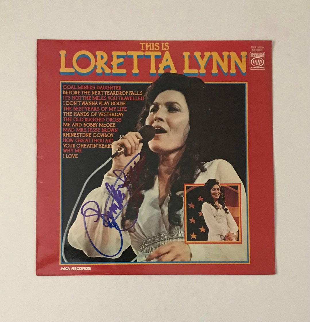 Loretta Lynn Autograph on Original LP Cover Inc COA - Etsy