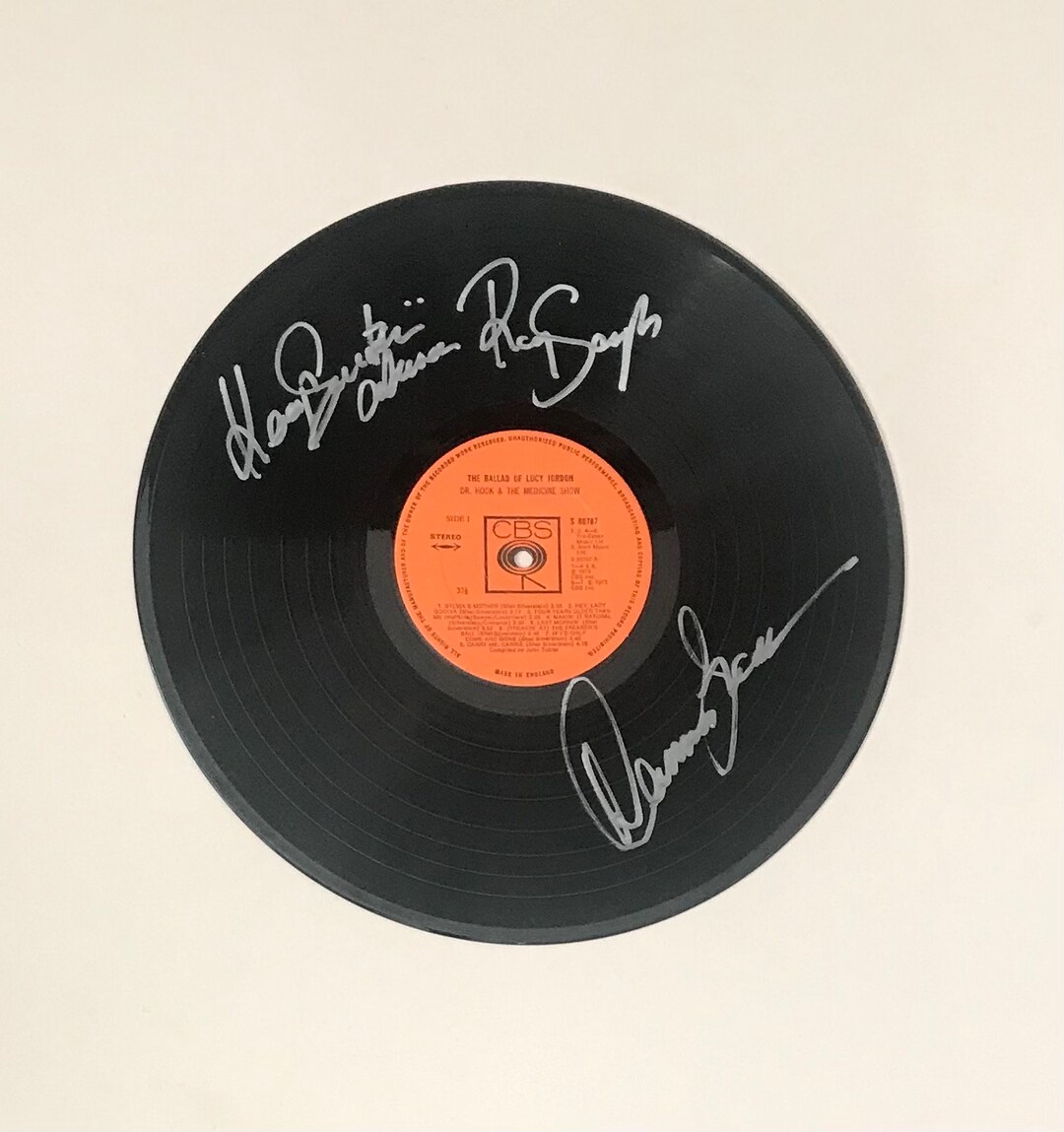 Dr Hook Autographed LP Vinyl Display Record - Etsy