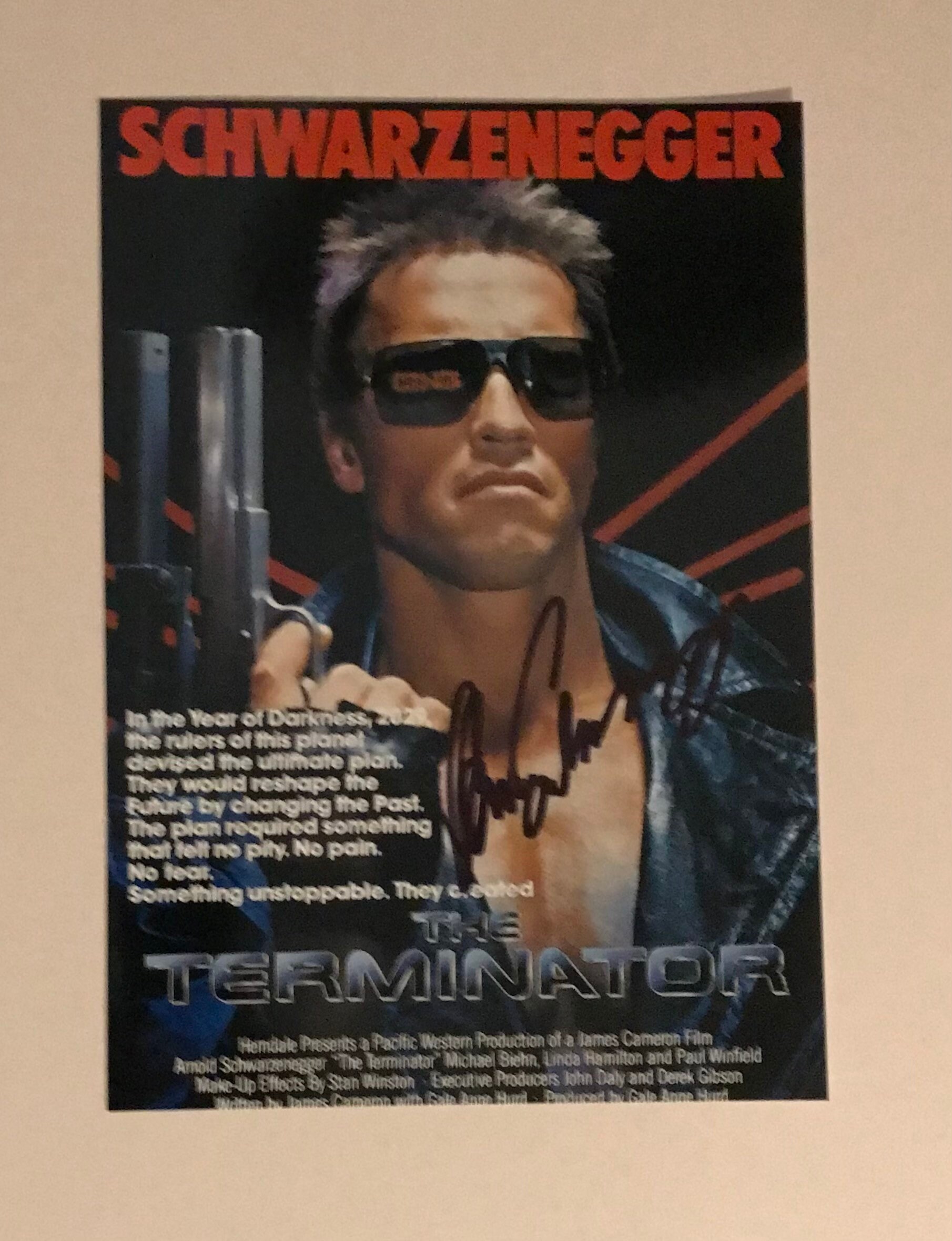 Arnold Schwarzenegger Signed A4 Photo - Etsy