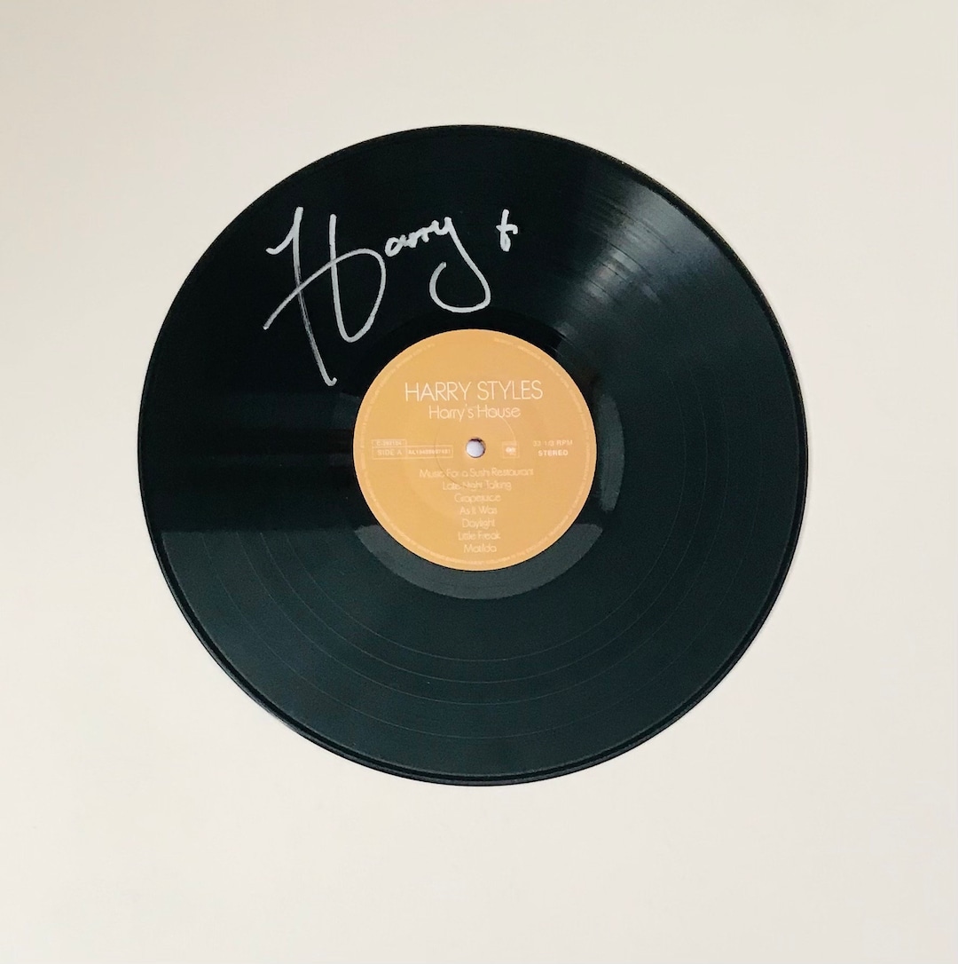 Harry Styles Harrys House Autographed LP Vinyl Display Record - Etsy