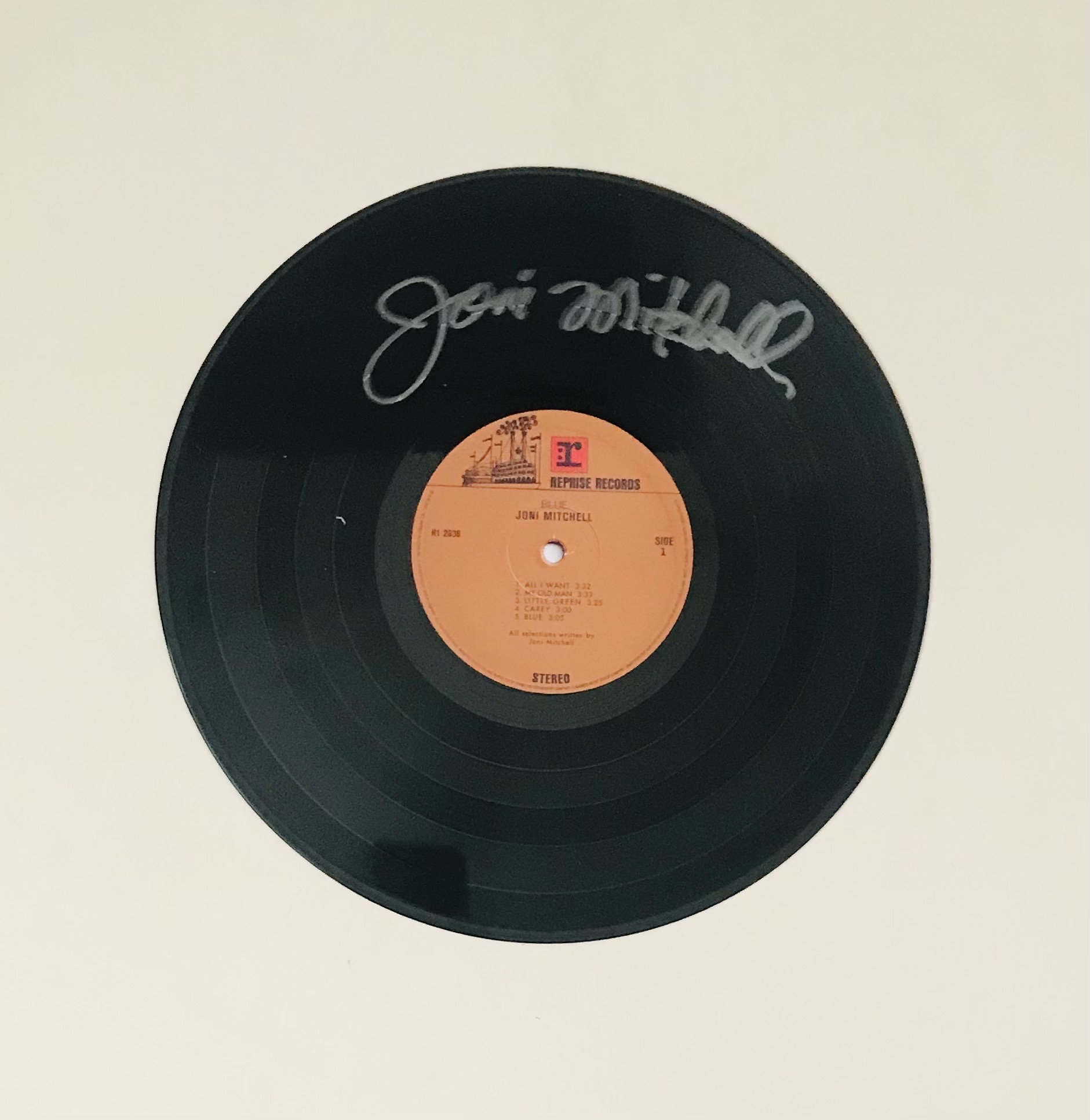 Joni Mitchell Autographed LP Vinyl Display Record - Etsy