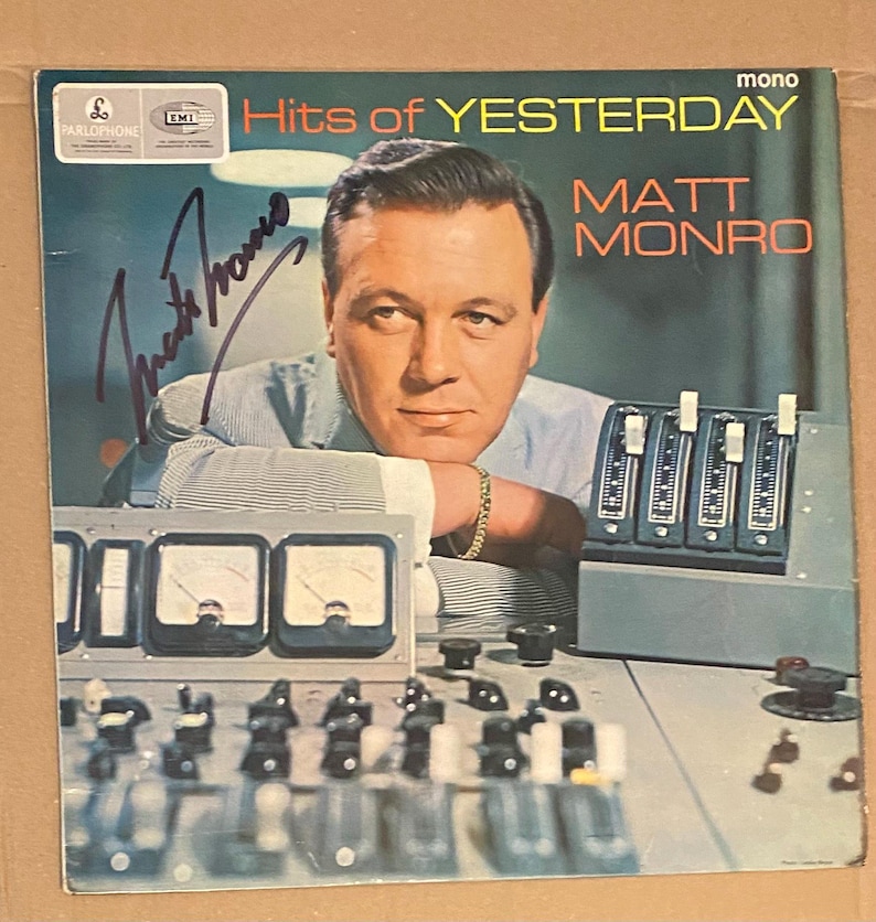 Matt Monro Autograph on Original LP Cover Inc COA - Etsy