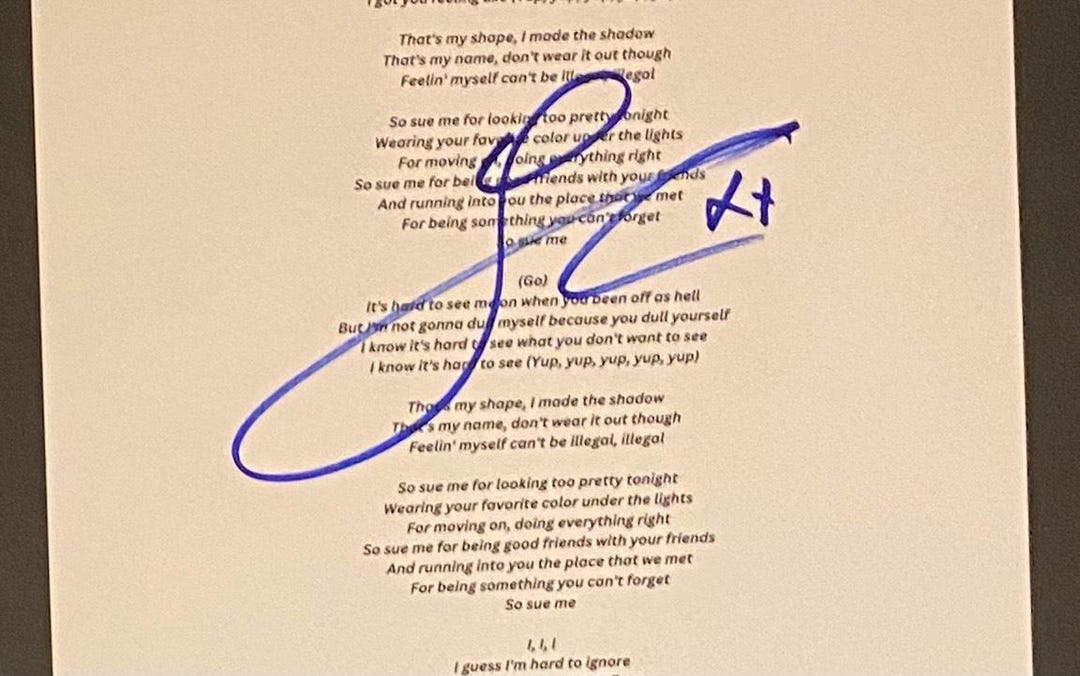 Sabrina Carpenter Autograph on A4 Sheet Inc COA - Etsy