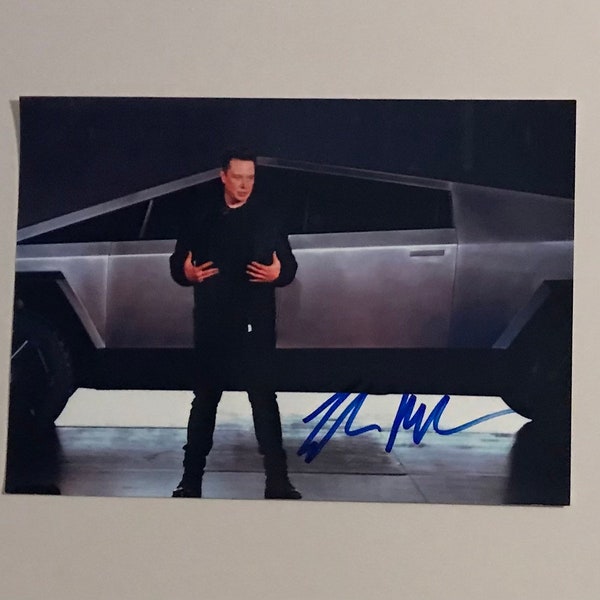 Elon Musk Signed - Etsy