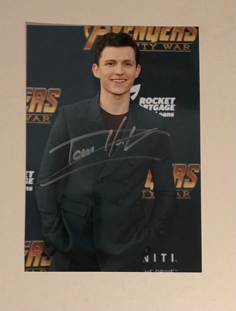 Tom Holland Signed A4 Photo - Etsy