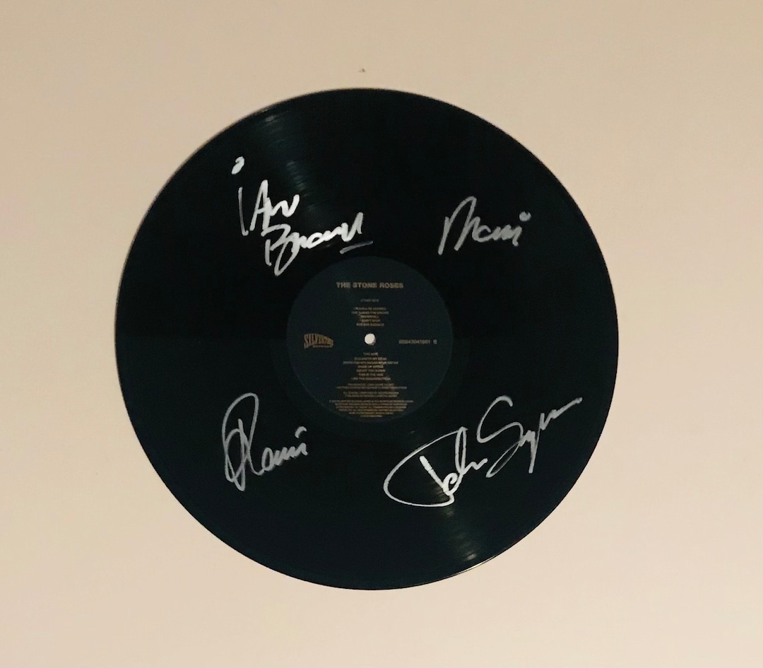 The Stone Roses Autographed LP Vinyl Display Record - Etsy