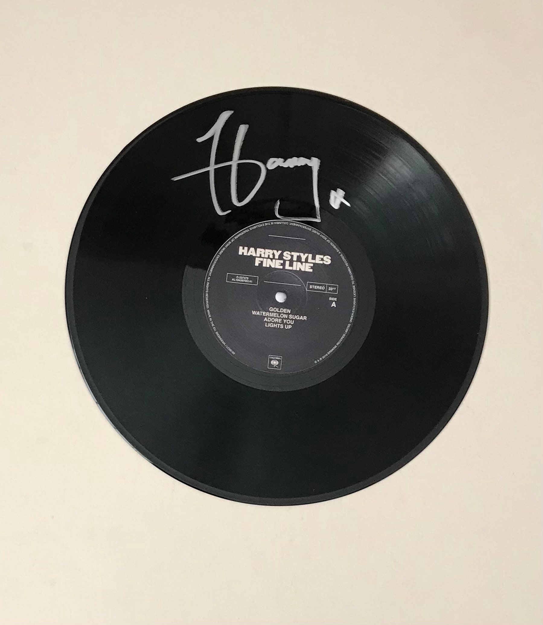Harry Styles Fine Line Autographed LP Vinyl Display Record - Etsy