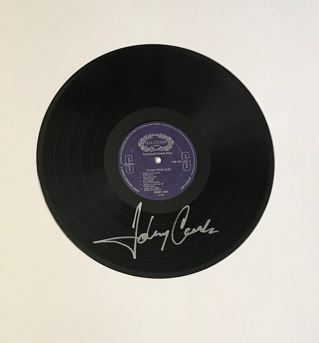 Johnny Cash Autographed LP Vinyl Display Record - Etsy