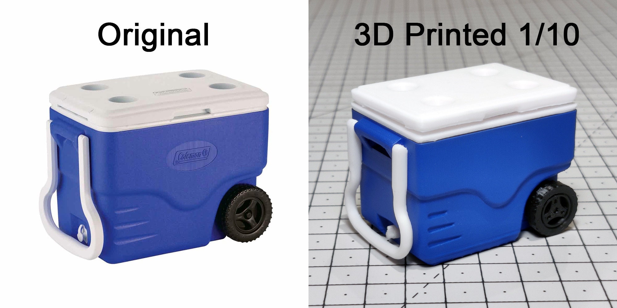 1/10 Scale Wheeled Cooler 3D Model (STL Files) - Etsy