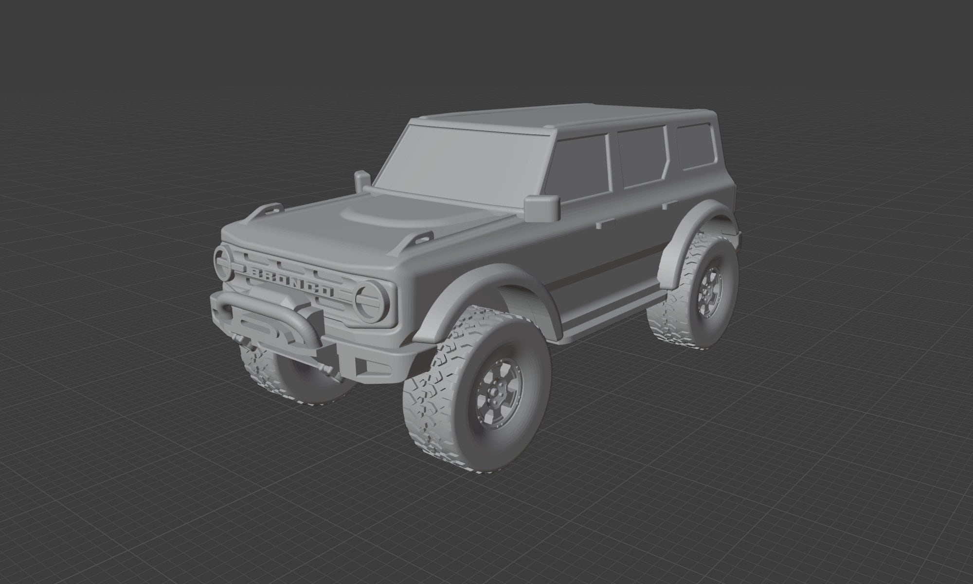 Bronco 2021 Similar to TRX4 (1/100) for Action Figures (3d Stl Files ...