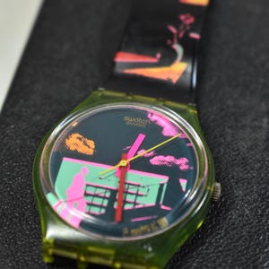 Vintage Swatch Swiss Watch 1989 Pop Art Style | Rare Working Retro ...