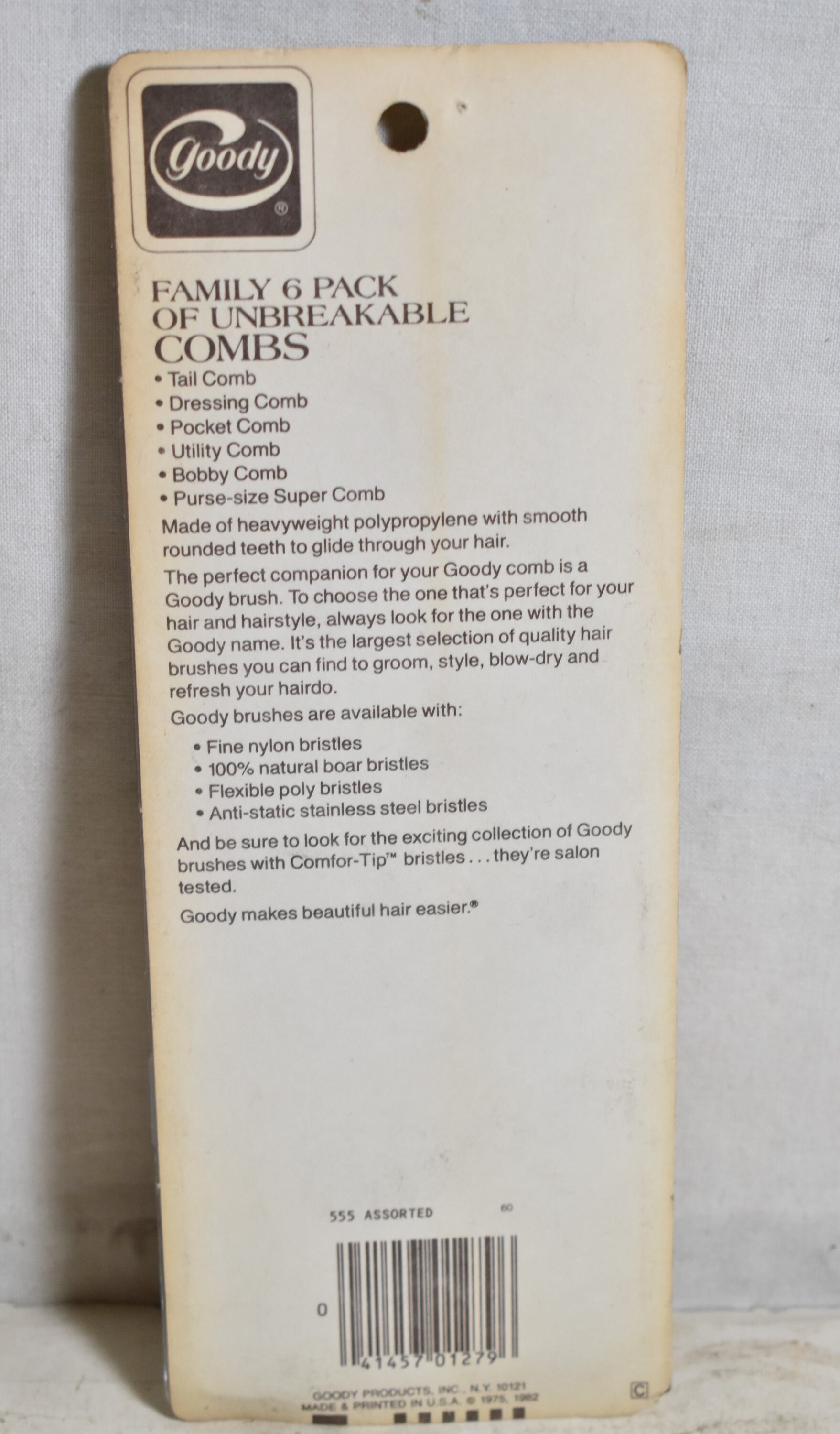 Vintage 1999 Goody Family Pack Hair Unbreakable Combs (6 Combs Incl ...
