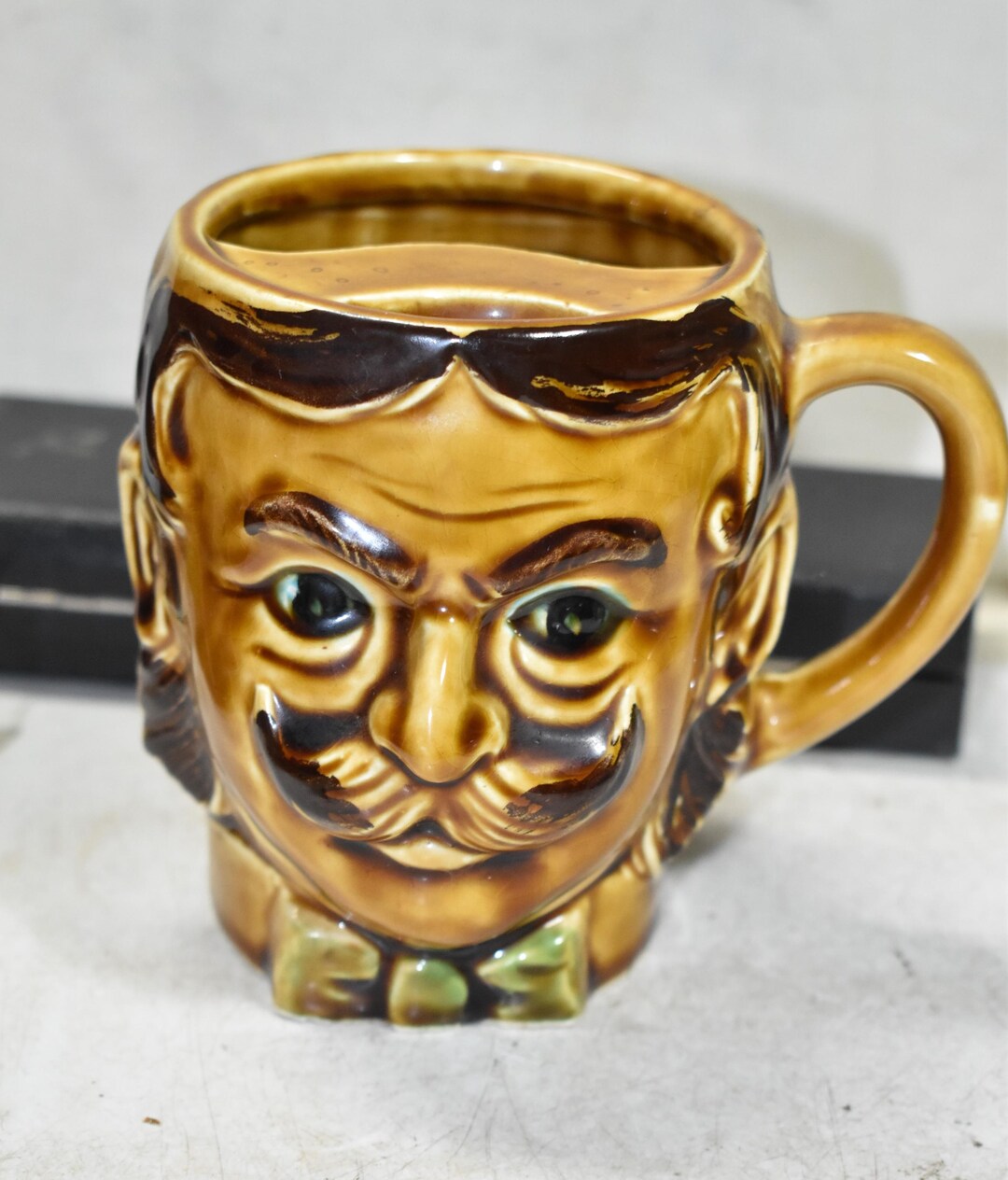 VTG Toby Mug Cup Man Face Mustache Moustache Japan Ceramic Porcelain ...