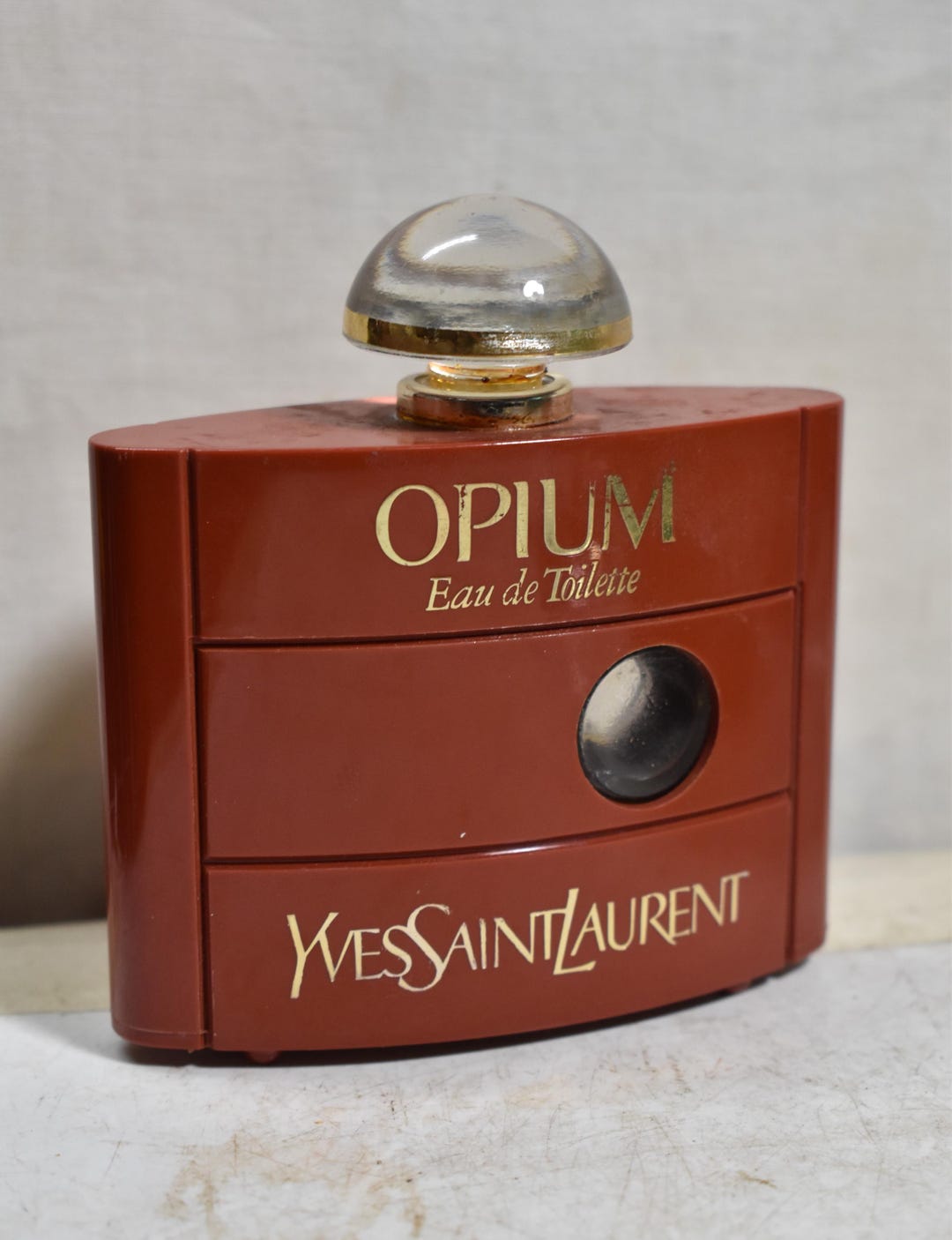 Empty Perfume Bottle Opium Eau De Toilette Yves Saint Laurent 60ml ...