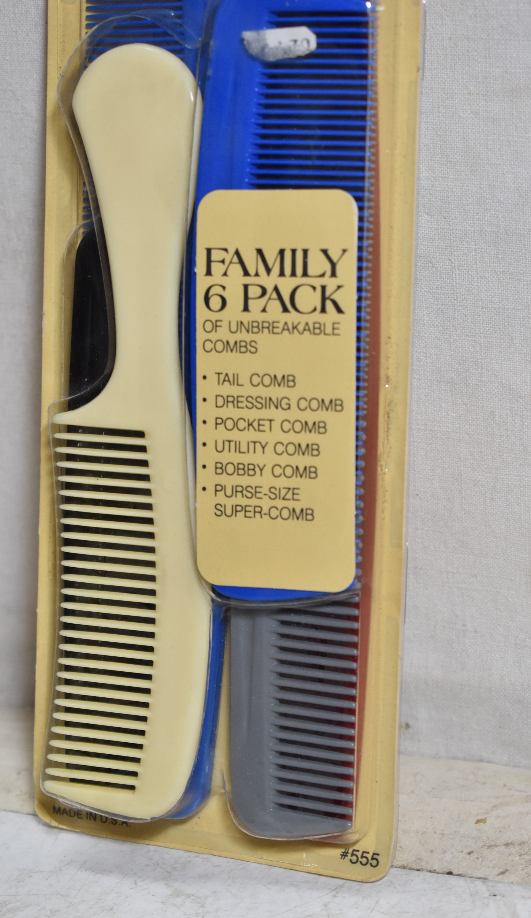 Vintage 1999 Goody Family Pack Hair Unbreakable Combs (6 Combs Incl ...