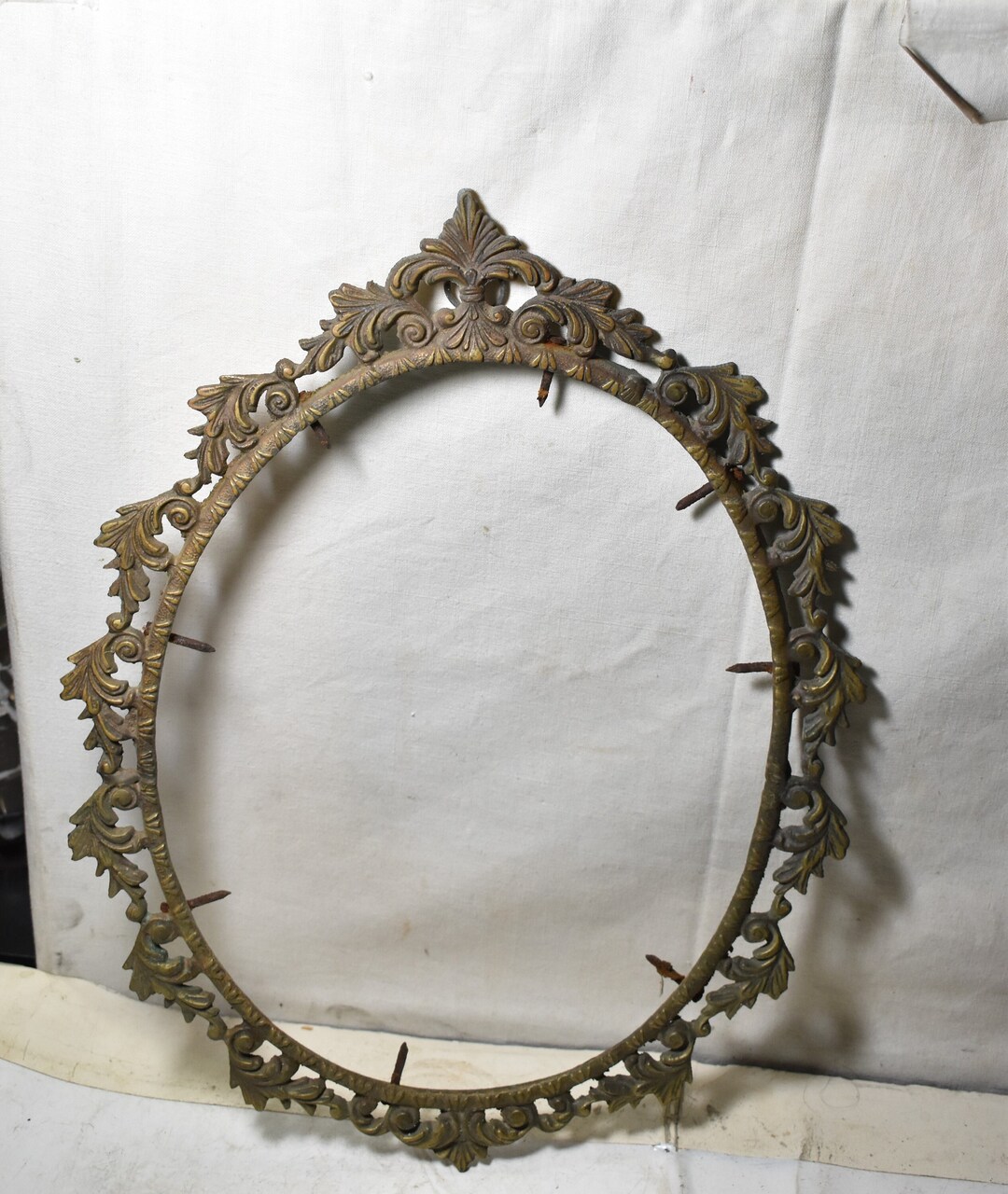 Vintage Collectible Bronze Frame Display-frame for Picture or Mirror ...