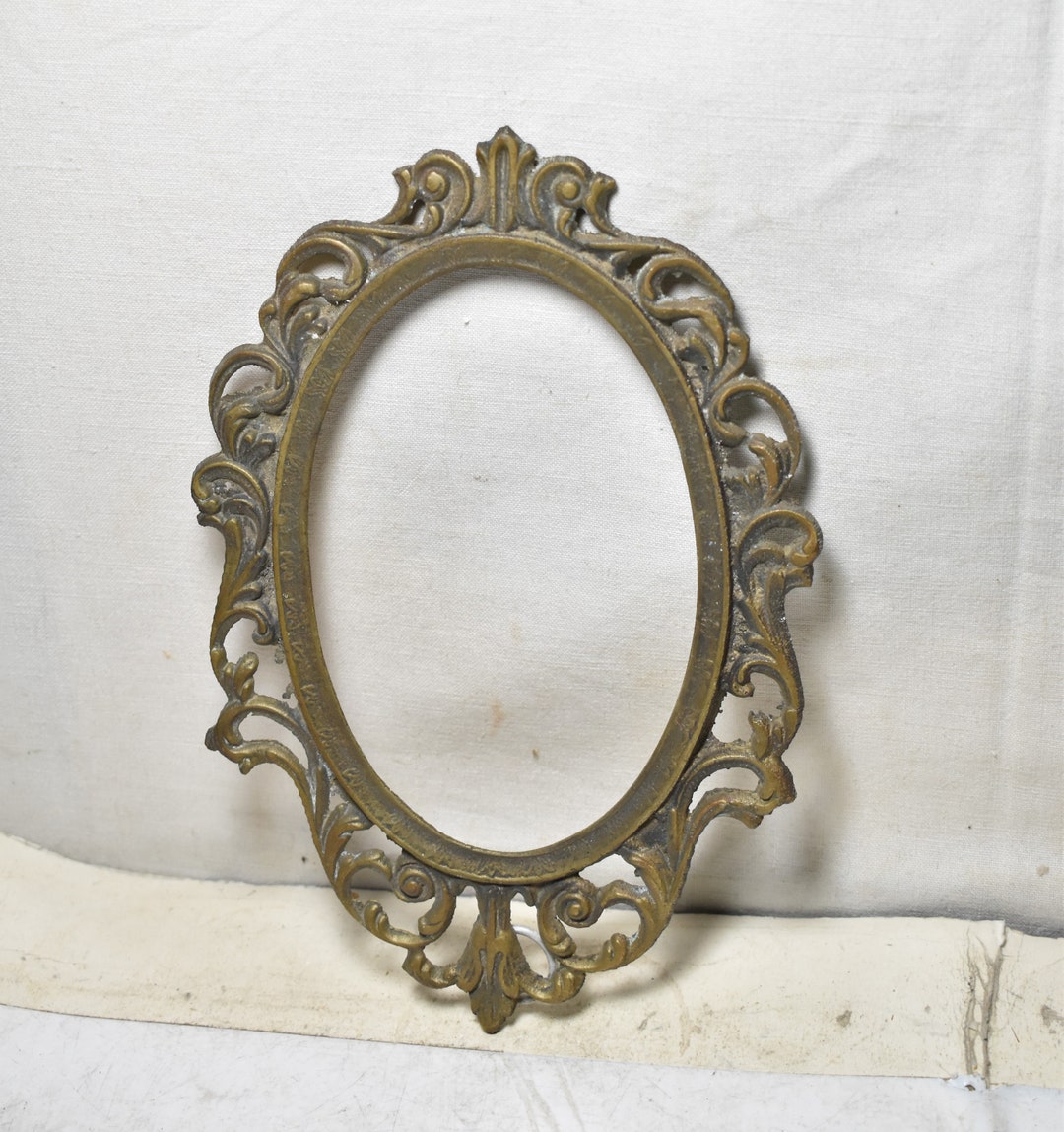 Vintage Collectible Bronze Frame Display-frame for Picture or Mirror ...