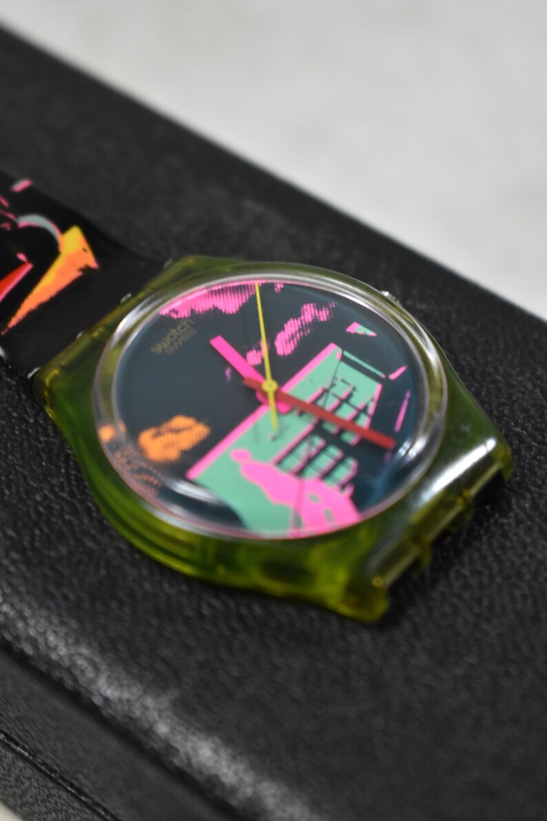 Vintage Swatch Swiss Watch 1989 Pop Art Style | Rare Working Retro ...