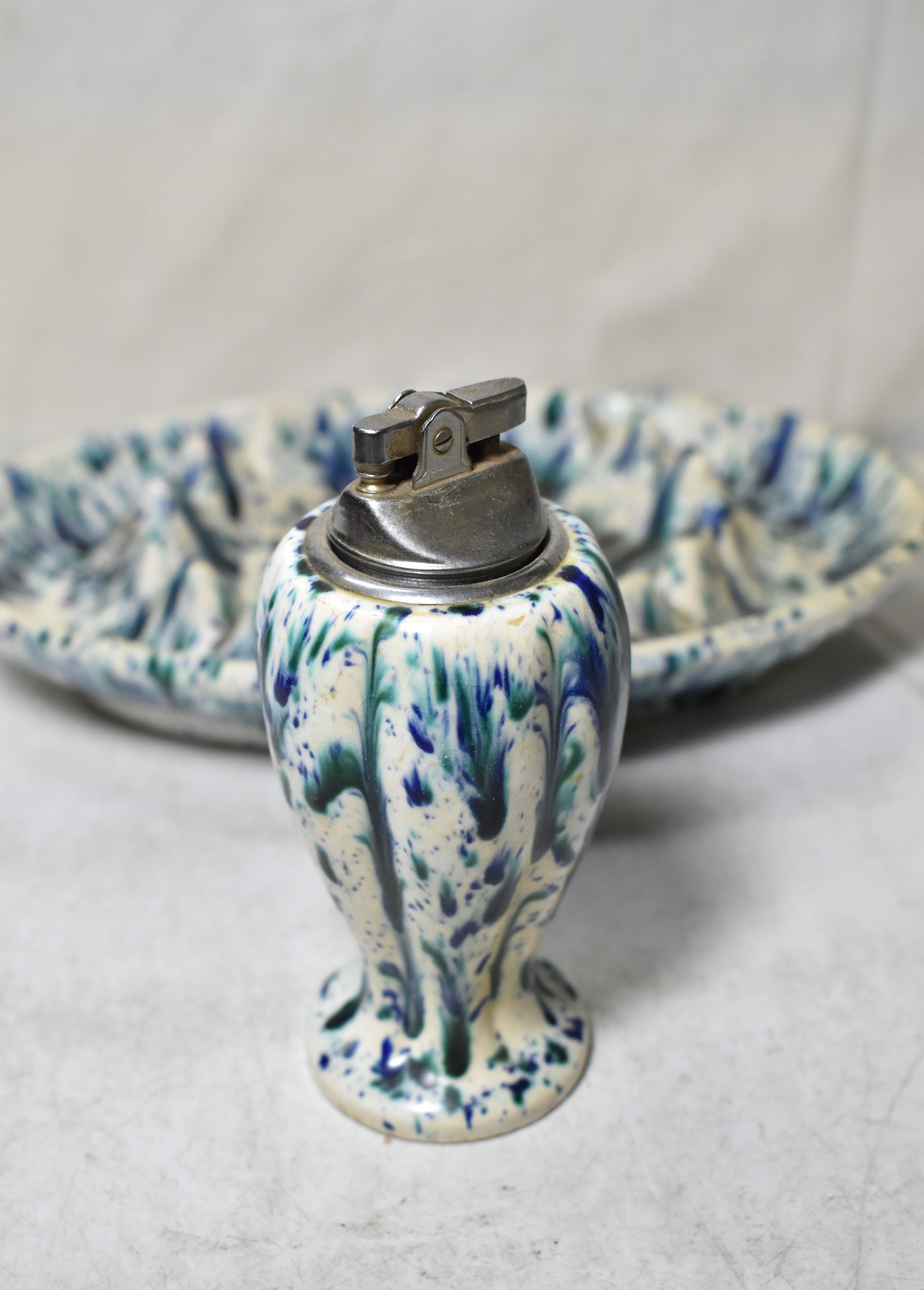 Vintage Collectible Tobacco Ashtray Set of Table Desk - Etsy