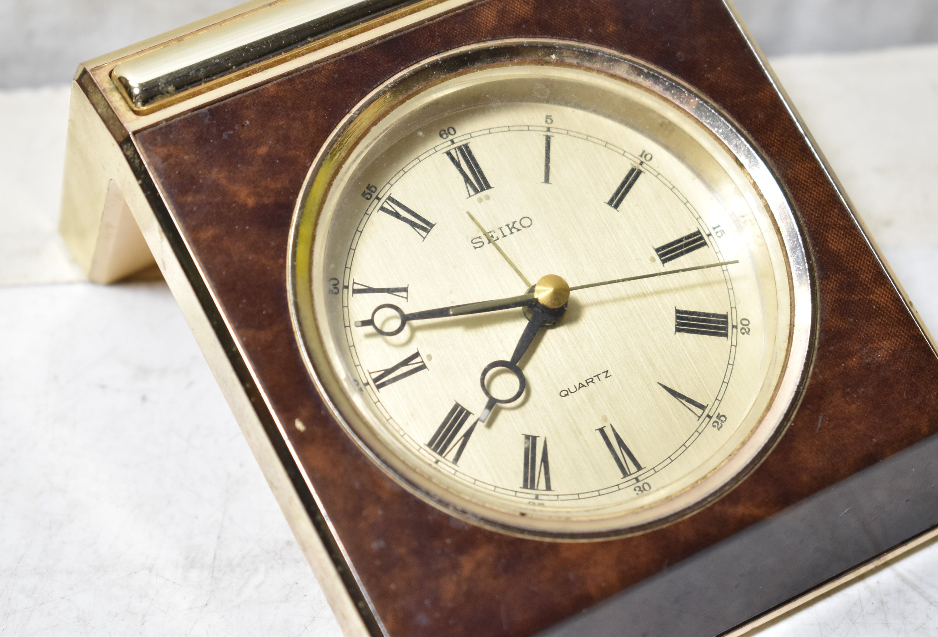 Vintage Seiko Quartz Made in Japan Table Desk Clock-home Decor Clock ...