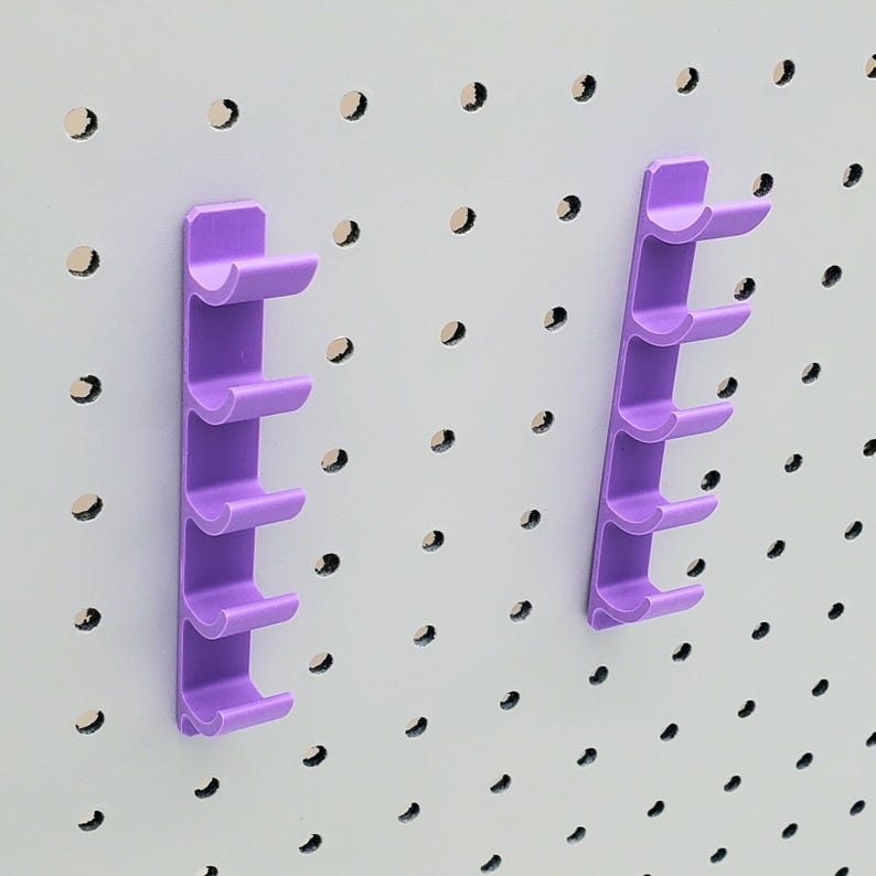 Mini Pegboard 5 Spot Shelf | Pen Storage, Desk Organization | 1/4inch ...