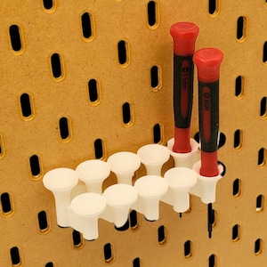 Funnel Screwdriver | 1/4" Pegboard Screwdriver Holder Accessory, 3 ...
