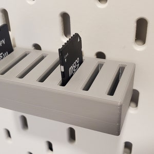 Usb/sd/micro SD Card Holder - Ikea Skadis & Pegboards | Skadis ...