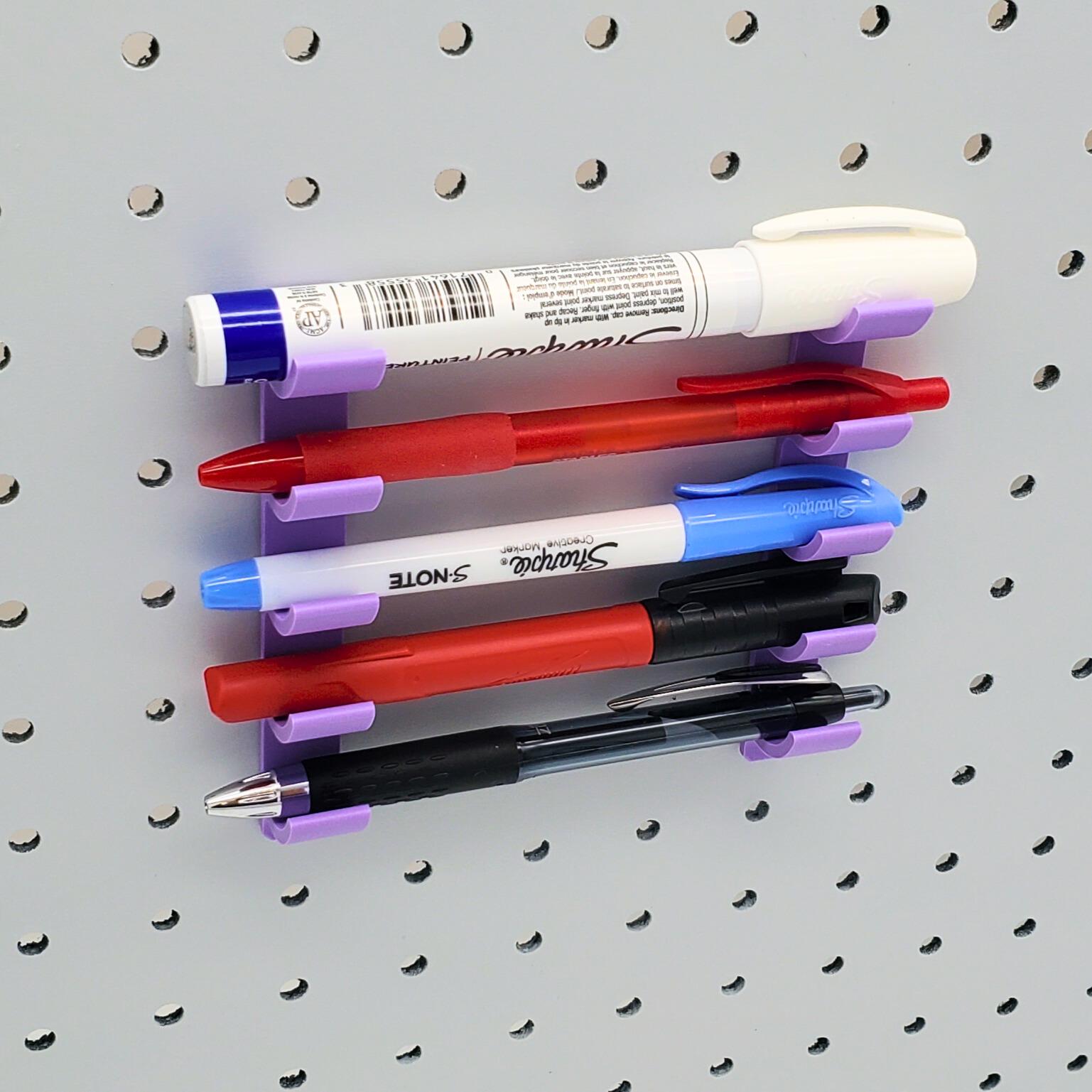 Mini Pegboard 5 Spot Shelf | Pen Storage, Desk Organization | 1/4inch ...