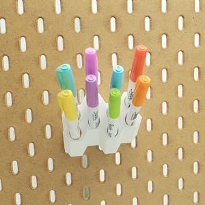 Hex Marker Storage | Configurable | SKADIS Compatible | Sharpie, Marker ...