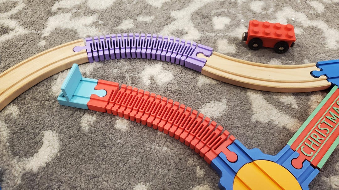 Flexible Track for Wooden Trains! Fits Brio, IKEA, Hape and More ...